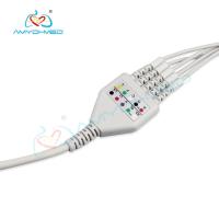 China TPU GE Marquette Dash Pro 4000 ECG Patient Cable Snap AHA 2.4M 11 Pin for sale