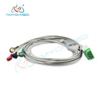 China TPU GE Marquette Dash Pro 4000 ECG Patient Cable Snap AHA 2.4M 11 Pin for sale