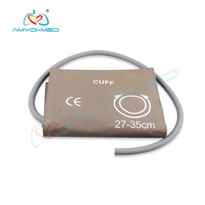 China Reusable Adult NIBP Cuff Single Tube 27-35cm PU Jacket 35cm Hose for sale