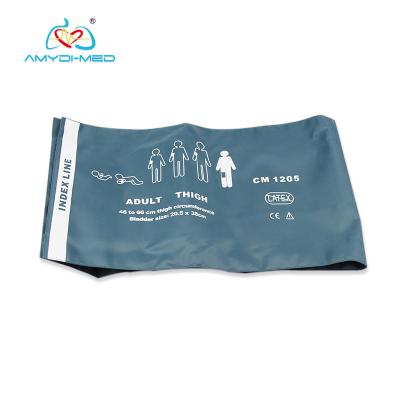 China Reusable Adult Thigh NIBP Cuff Single Tube 44-66cm for Hospital General Care for sale