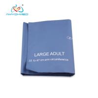 China FDA Standard Reusable NIBP Cuff PU Material 33-47cm Large Size Blue for sale