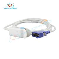 China GE Compatible Reusable Adult Finger Clip SpO2 Sensor 12 Pin 3m TPU Cable for sale