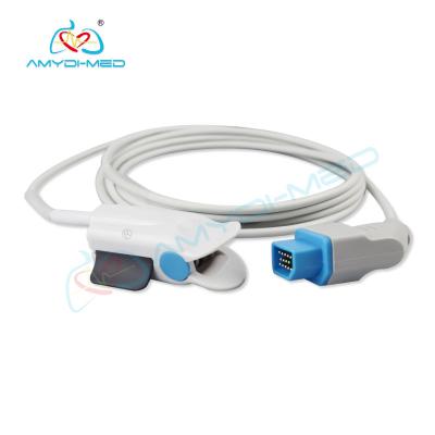 China NIHON KOHDEN BSM231 2301 Compatible Adult Finger Clip SpO2 Sensor 3m TPU Cable for sale