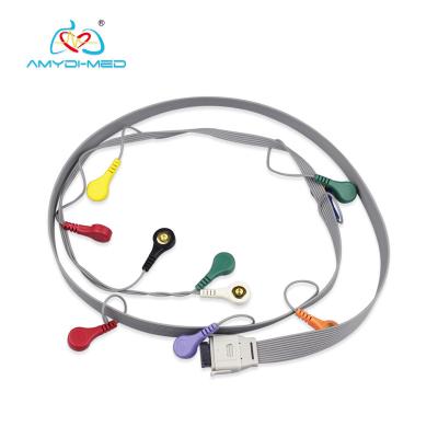 China 0.9mm ECG Cable With Leadwire Compatible Biomedical Instruments for sale