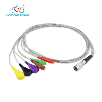 China AHA Standard Masimo ECG Cable 4 Leads FUUKUDA Masimo Compatible for sale