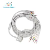 China 3.4m EKG Cables With Lead Wires Compatible HP Electrocardiogram Machine for sale