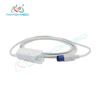 China Compatible HP SpO2 Finger Clip Sensor 8 Pin Connector 3 Meter Cable CE ISO for sale