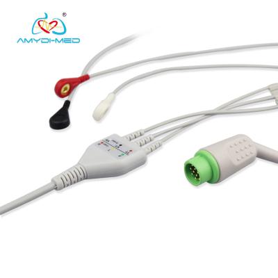 China Biolight 7 Pin ECG Electrode Lead Wires TPU 2.4M Main Cable 5.3mm Diameter for sale