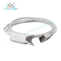 China TPU Material SpO2 Sensor Probe Compatible NIHON KOHDEN 9 Pin 3M Cable for sale