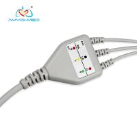 China Mindray T5 12 Pin ECG Patient Cable 2.4M TPU Jacket for M3000A M3001A for sale