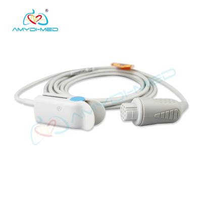 China Compatible Datex-Ohmeda Reusable Finger Clip SpO2 Sensor 3M Cable CE ISO for sale