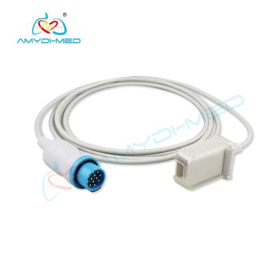 China TPU SpO2 Adapter Cable Round 9 Pin to DB9 for Biolight Patient Monitor 2.4M for sale
