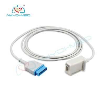 China GE-Nellcor SpO2 Probe Extension Cable 11 Pin 3M TPU Compatible Dash Solar for sale