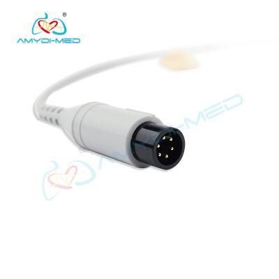 China Reusable SpO2 Adapter Cable 6 Pin 2.4M TPU Compatible Patient Monitor for sale
