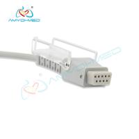 China Reusable SpO2 Adapter Cable 6 Pin 2.4M TPU Compatible Patient Monitor for sale