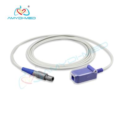 China 6 Pin TPU SpO2 Adapter Cable 2.4M Compatible Mindray PM9000 Medical Monitor for sale
