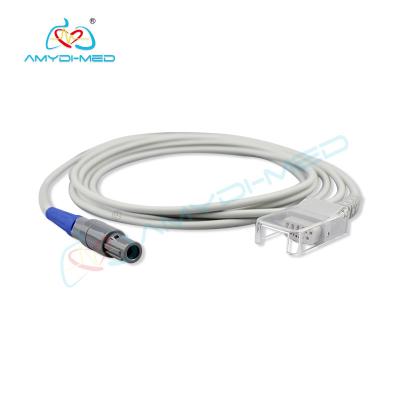 China Mindray 6 Pin SpO2 Extension Cable 2.4m TPU Patient Monitor Cable for sale