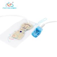 China 8 Pin Disposable Pulse Oximeter Finger Sensor Compatible Datex Pvc Cable for sale