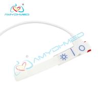 China Disposable  Neonatal Spo2 Sensor 0. 9 Length Pin Connector Cable for sale