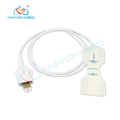 China Disposable Masimo SpO2 Sensor TPU Material 6 Pin Connector 0.9M Cable Adult Pediatric Neonate for sale