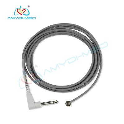China Esophageal Rectal Medical Temperature Probe Φ6.3 Mono Plug 3M TPU Cable for sale