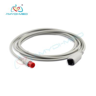 China Reusable 4 Pin IBP Transducer Cable Compatible Biolight Patient Monitor 3M for sale