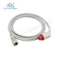 China IBP Invasive Blood Pressure Transducer Round 10 Pins Connector 3M Cable for Patient Monitor for sale