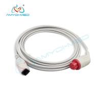 China Round 12 Pin Transducer Blood Pressure Cable 3M TPU Jacket CE Certified for sale