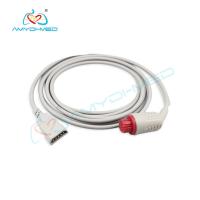 China Invasive Blood Pressure IBP Adapter Cable 1m Length Round 10 Pins Connector for sale