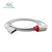 China Invasive Blood Pressure IBP Adapter Cable 1m Length Round 10 Pins Connector for sale