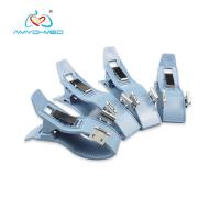 China Reusable Binaural Blue Limb Clamp ECG Electrodes AgCl Ag Material 4pcs Set for Adult for sale