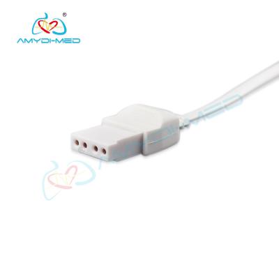 China Disposable Pressure Transducer Compatible Utah 4 Hole 350mm Blood Pressure Sensor Cable for sale
