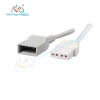 China Disposable Pressure Transducer Compatible Utah 4 Hole 350mm Blood Pressure Sensor Cable for sale