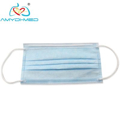 China Disposable Face Mask 3 Ply Earloop 17.5x9.5cm BFE≥95% CE FDA Approved for sale