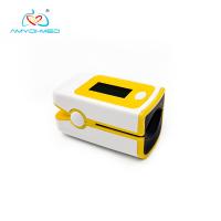 China Amydi-med Portable Fingertip Pulse Oximeter SpO2 PR PI Dual Color OLED Display 2 AAA Batteries for sale