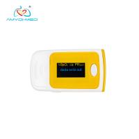 China Amydi-med Portable Fingertip Pulse Oximeter SpO2 PR PI Dual Color OLED Display 2 AAA Batteries for sale