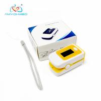 China Amydi-med Portable Fingertip Pulse Oximeter SpO2 PR PI Dual Color OLED Display 2 AAA Batteries for sale