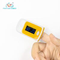 China Amydi-med Portable Fingertip Pulse Oximeter SpO2 PR PI Dual Color OLED Display 2 AAA Batteries for sale