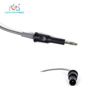China Reusable 2.0mm Banana Plug Electrosurgical Silicone Bipolar Cable for Forceps 3000mm for sale