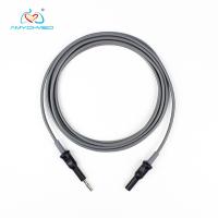 China Reusable 2.0mm Banana Plug Electrosurgical Silicone Bipolar Cable for Forceps 3000mm for sale