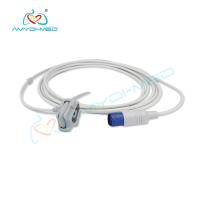 China TPU Pediatric 3 Meter Reusable Spo2 Sensor Finger Clip Type for sale