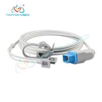 China NIHON KOHDEN Compatible Reusable SpO2 Sensor Trapezoid 15P 3M Gray TPU Adult Pediatric for sale