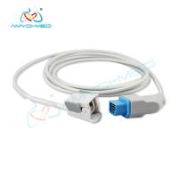 China NIHON KOHDEN Compatible Reusable SpO2 Sensor Trapezoid 15P 3M Gray TPU Adult Pediatric for sale