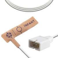 China Infant Medaplast Coarse Disposable SpO2 Sensor DB9-7P 0.9m White CE ISO for sale