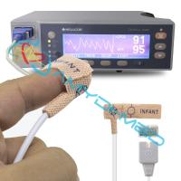 China Infant Medaplast Coarse Disposable SpO2 Sensor DB9-7P 0.9m White CE ISO for sale