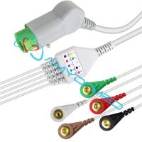 China 5 Leads ECG EKG Cables Compatible HP ECG Monitors for sale