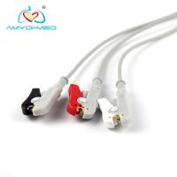 China Medical ECG Cable Leadwires 3 Lead Clip Compatible GE MARQUETTE 1K Ohm 2.4m for sale