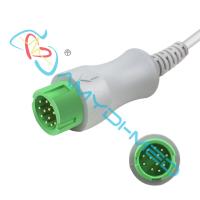 China 3 Lead ECG Cables Leadwires Gray TPU 2.4m 0.9m Compatible Comen C30 Monitor for sale