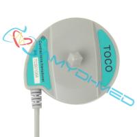 China Gray TPU Fetal Ultrasound Probe Round 6 Pins 1.0 MHz Toco Transducer 3m for sale