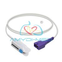China Reusable SpO2 Sensor Adult Finger Clip 1m TPU for Nellcor Oximax for sale